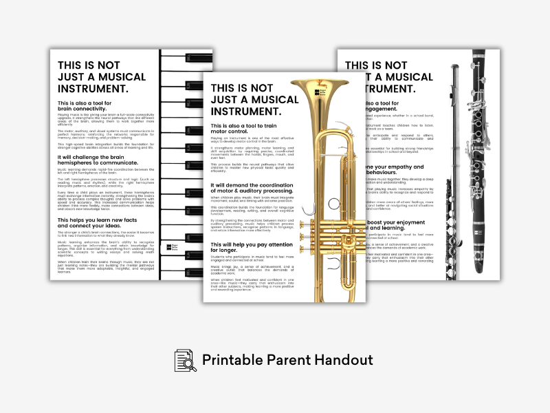 ‘This is not just a musical instrument’ - Printable Parent Handouts ...