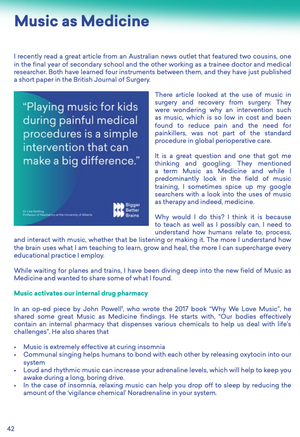 Music as Medicine — Bigger Better Brains