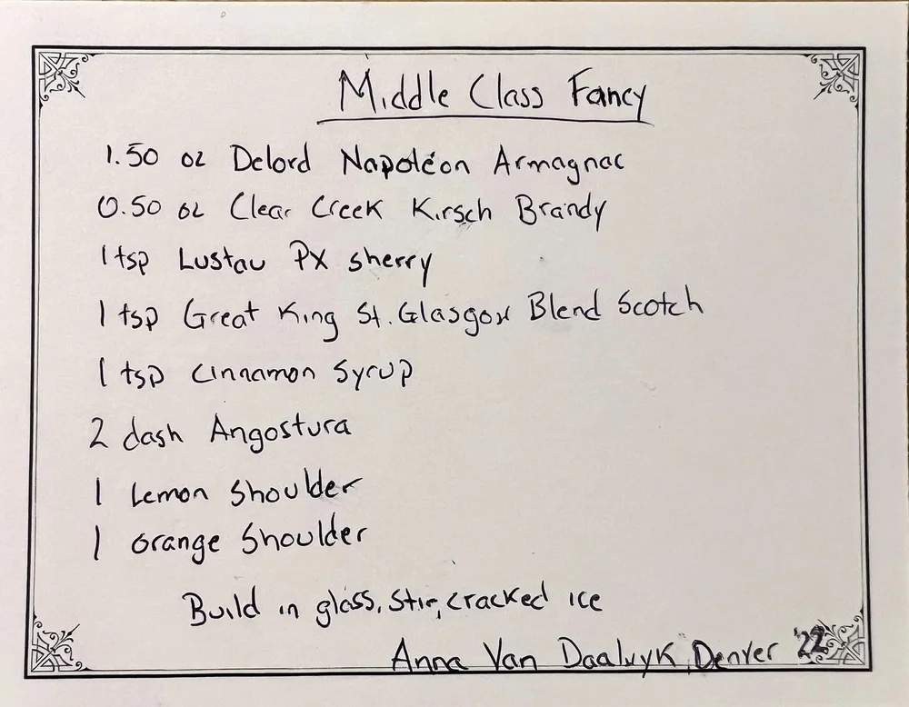 Middle Class Fancy - A Decadent Cocktail from Death & Co Denver ...