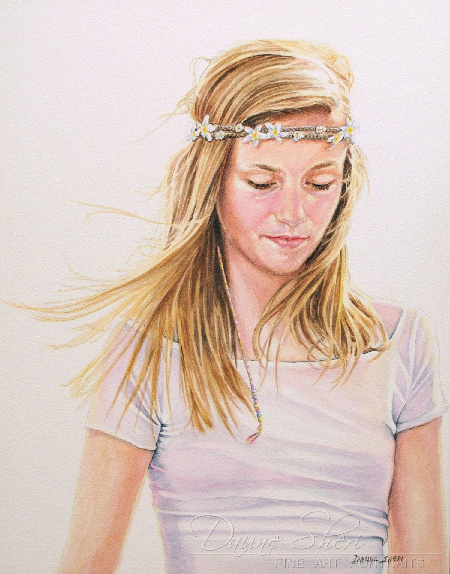 Portrait and Figurative Watercolor Paintings — Daune Sheri