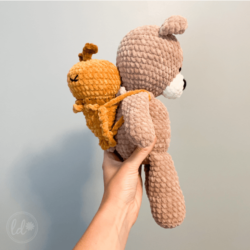 Elio Bear and Honey Cone - Free Crochet Pattern — Loopsy Daisy Crafts ...