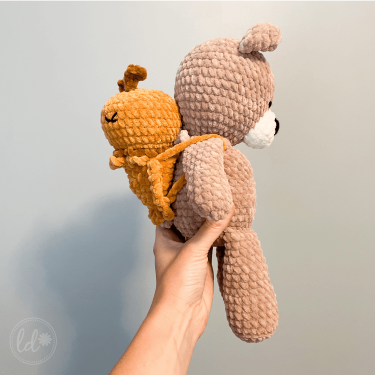 Elio Bear and Honey Cone - Free Crochet Pattern — Loopsy Daisy Crafts ...