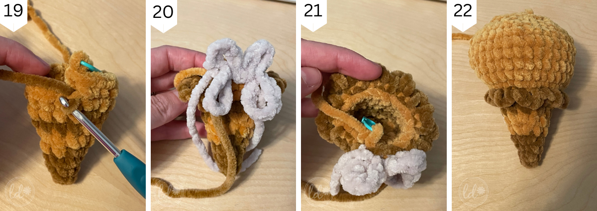 Elio Bear and Honey Cone - Free Crochet Pattern — Loopsy Daisy Crafts ...