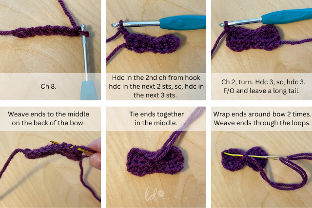Quick and Easy Crochet Bow — Loopsy Daisy Crafts + Designs