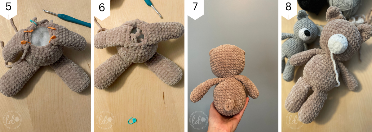 Elio Bear and Honey Cone - Free Crochet Pattern — Loopsy Daisy Crafts ...