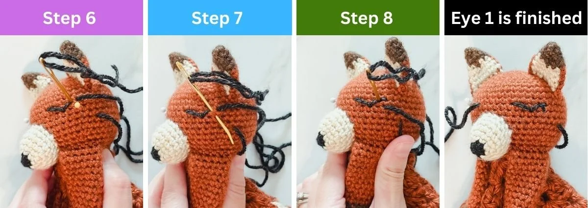 Easy Sleepy Eyes Embroidery for Amigurumi + Plushies — Loopsy Daisy ...