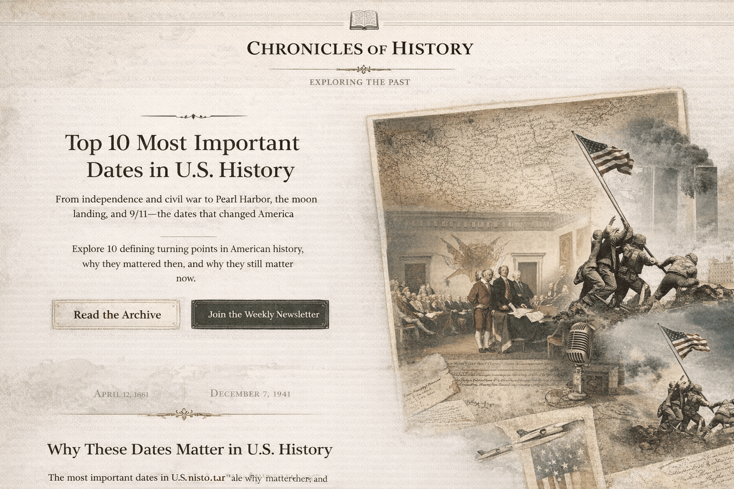 American History Events - Chronicles of History