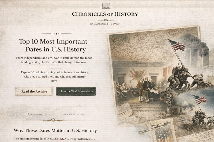 Top 10 Most Important Dates in U.S. History (And Why They Still Matter ...