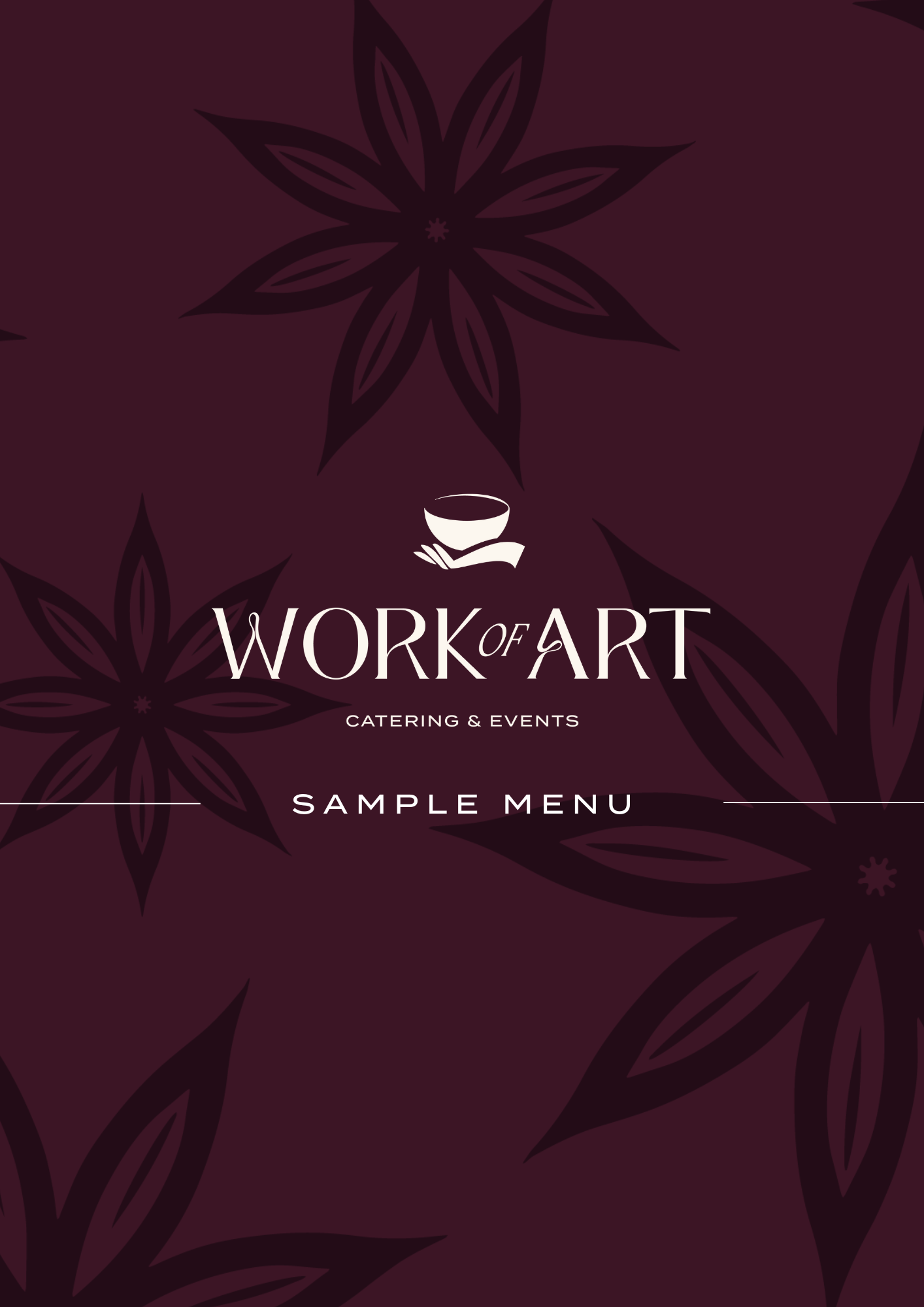 Menu — Work of Art Catering | Creative Culinary Experiences for ...
