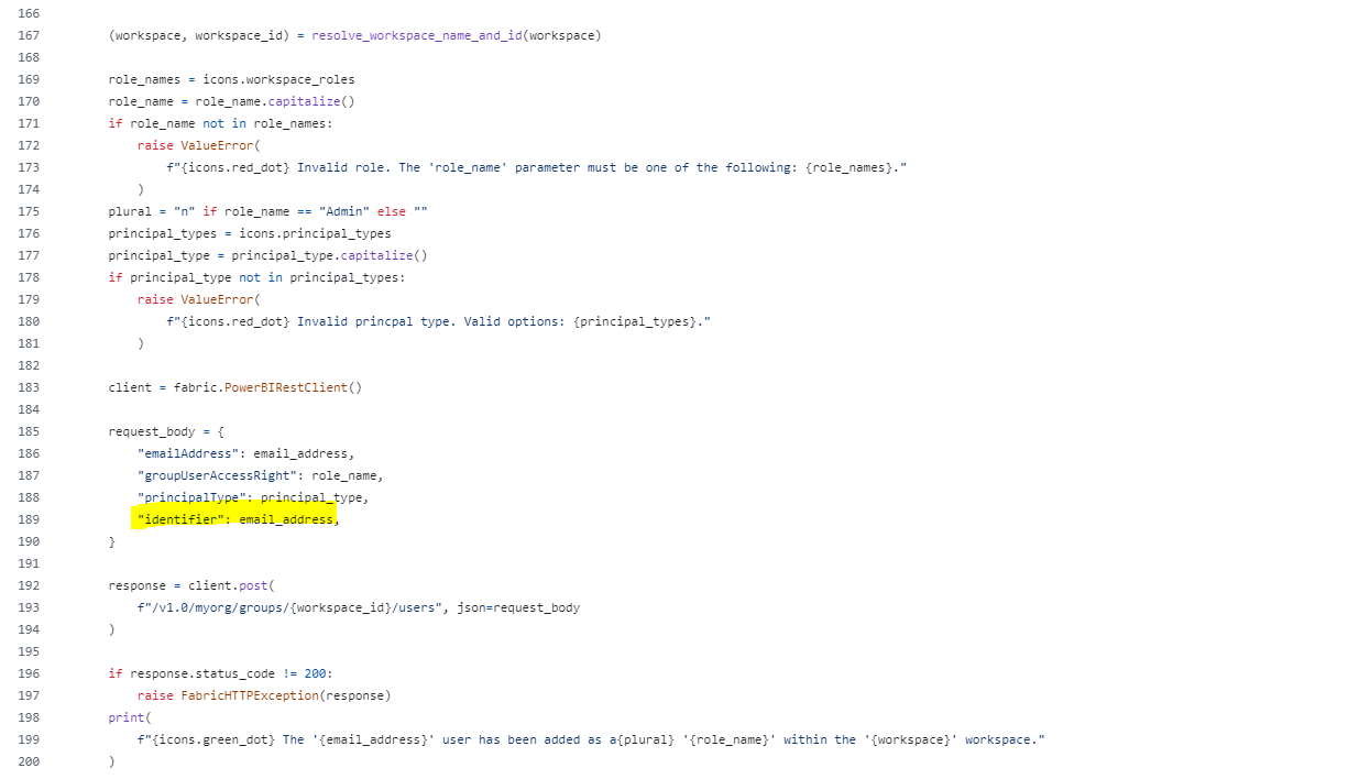 Part 2: Microsoft Fabric admin - Adding Entra ID groups to workspaces with Semantic Link and ...