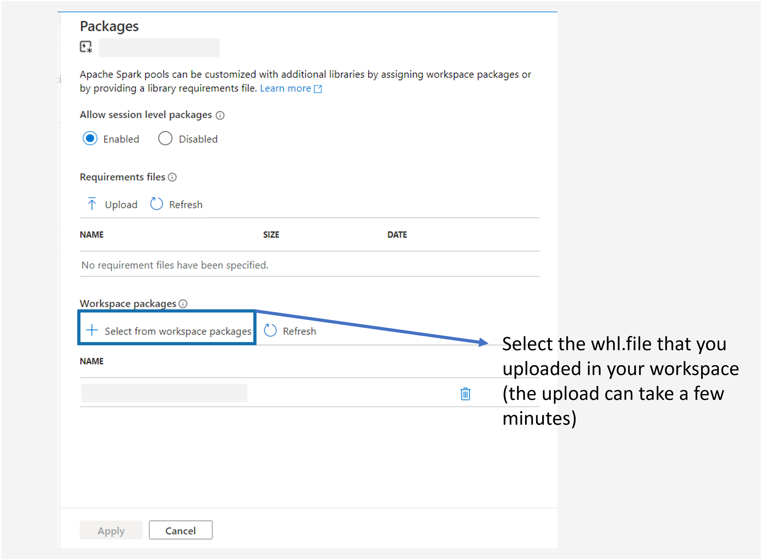 How to add a custom Python package in Azure Synapse Analytics — DATA TRAVELING - Guilherme ...