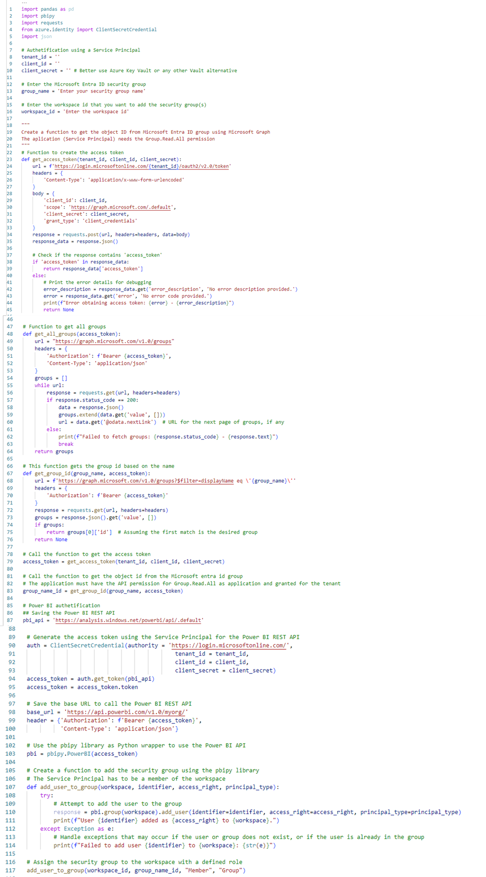 Part 2: Microsoft Fabric admin - Adding Entra ID groups to workspaces ...