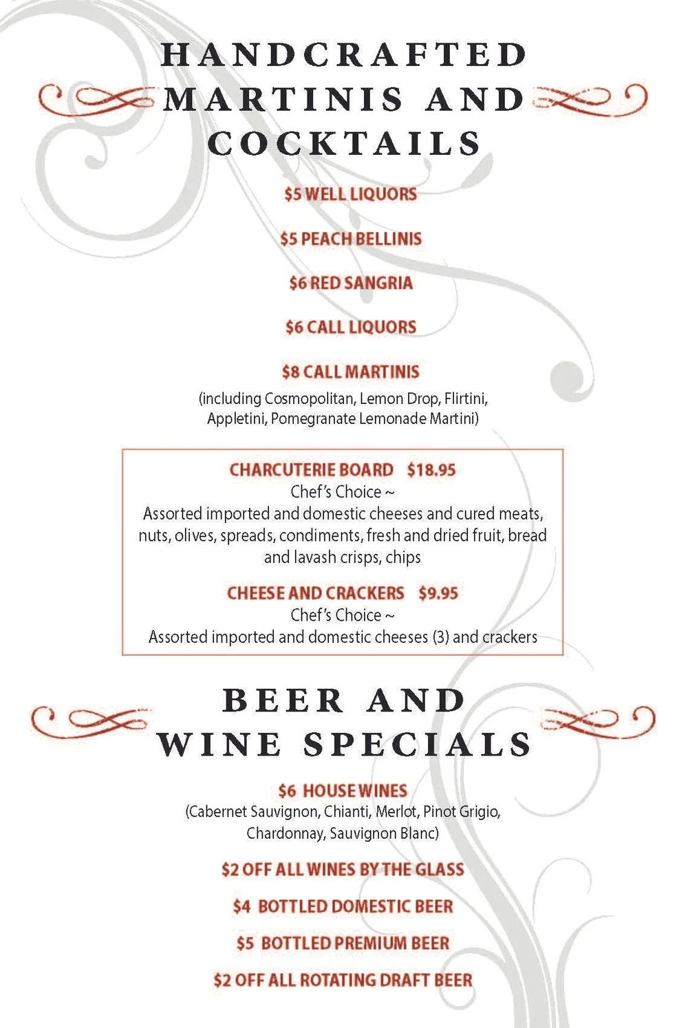 Happy Hour Menu — Italianni's Hurst