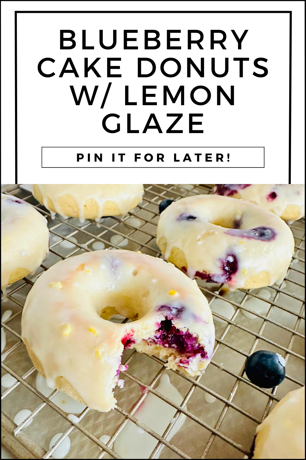 Blueberry Cake Donuts — CHYNA B'S SWEETS