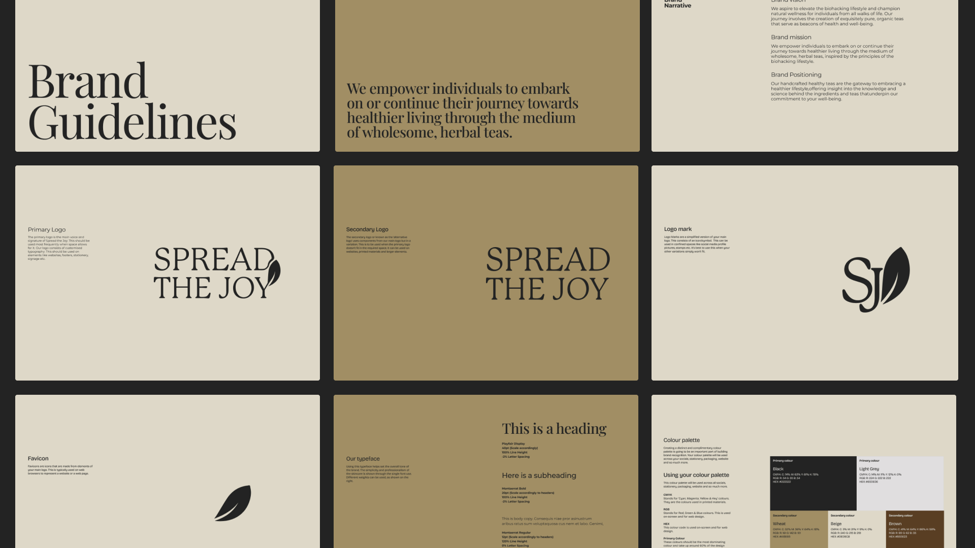 Spread the Joy Tea Branding — Studio Aydo