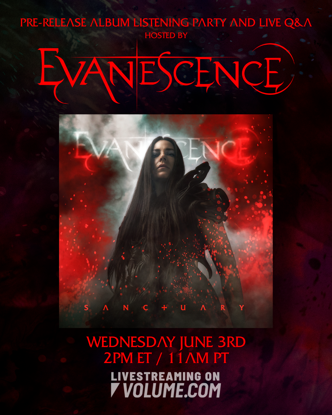 Evanescence to Host Global Pre-Release Listening Party and Fan Q&A ...