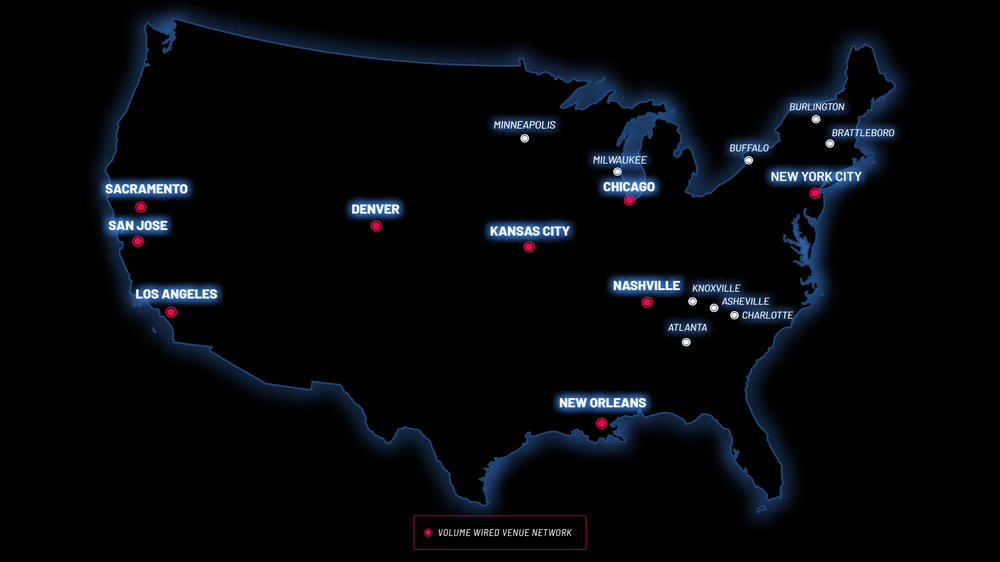 Venues on Volume — artists.volume.com