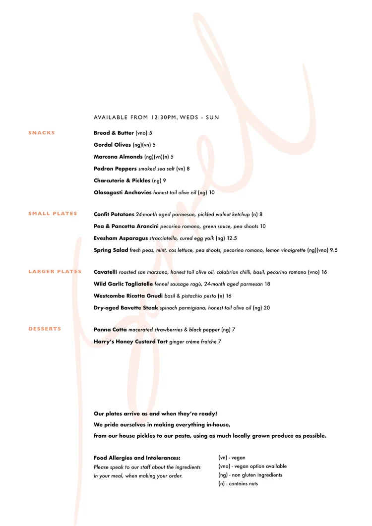 Menu — Sorrel Stores