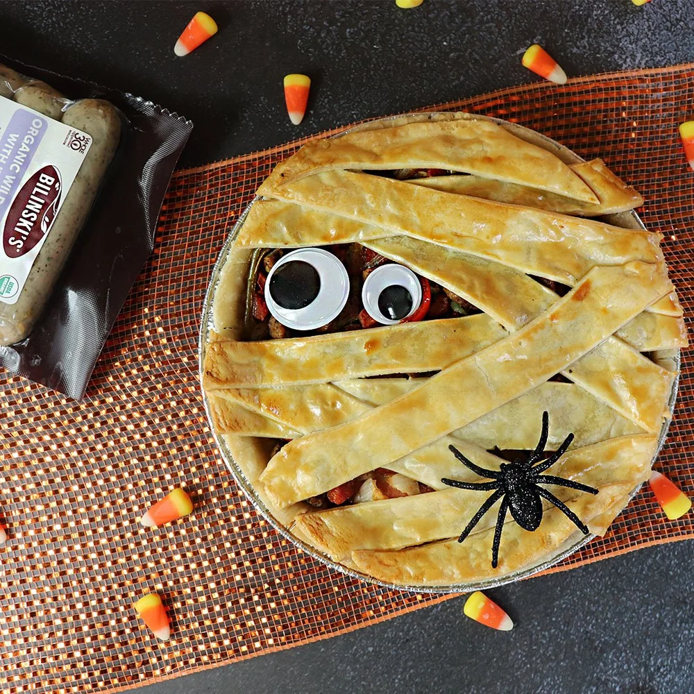 Mummy Chicken Sausage Pot Pie — Bilinski Sausage Co.