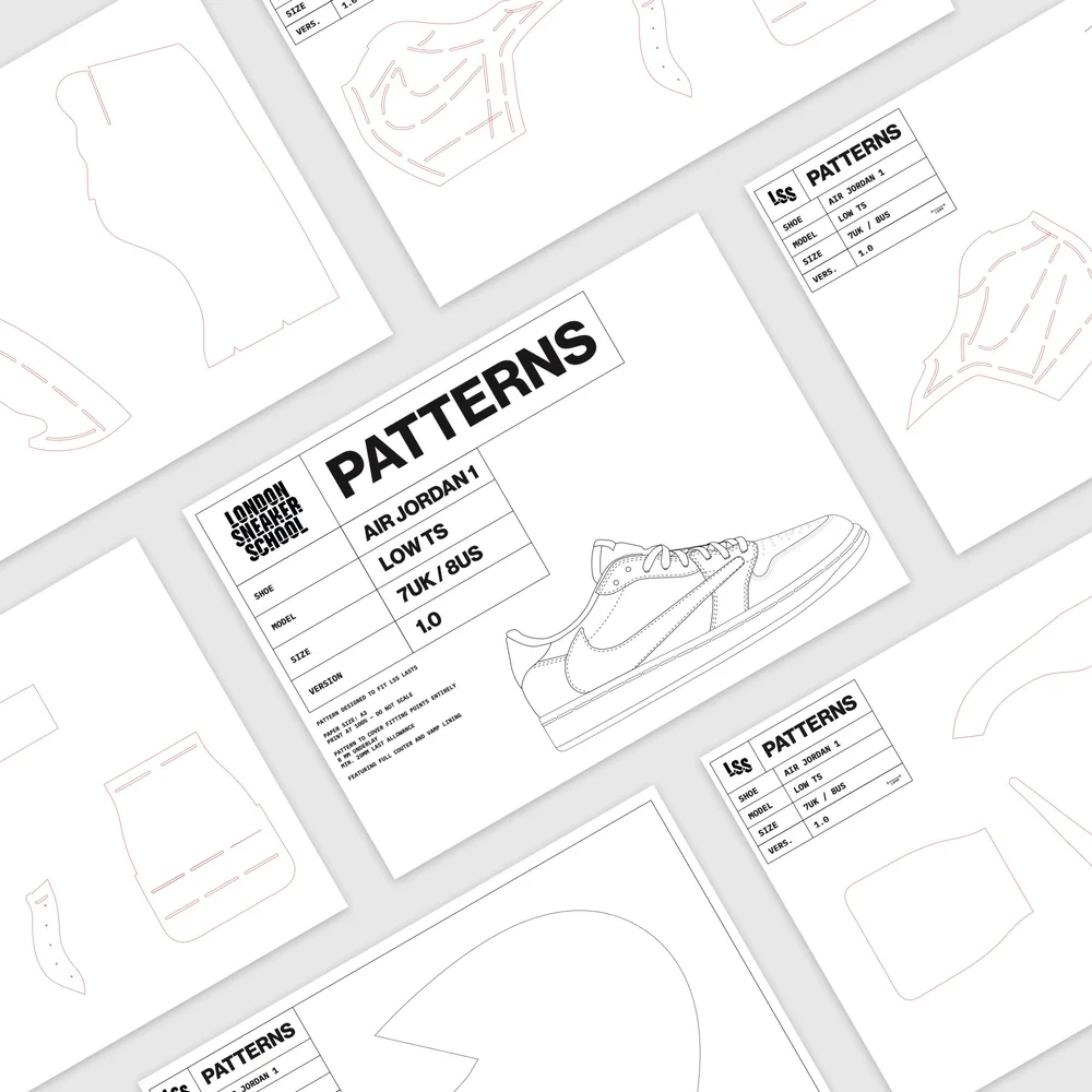 FREE Air Jordan 1 Shoemaking Patterns [Size 4US - 15US] — London ...