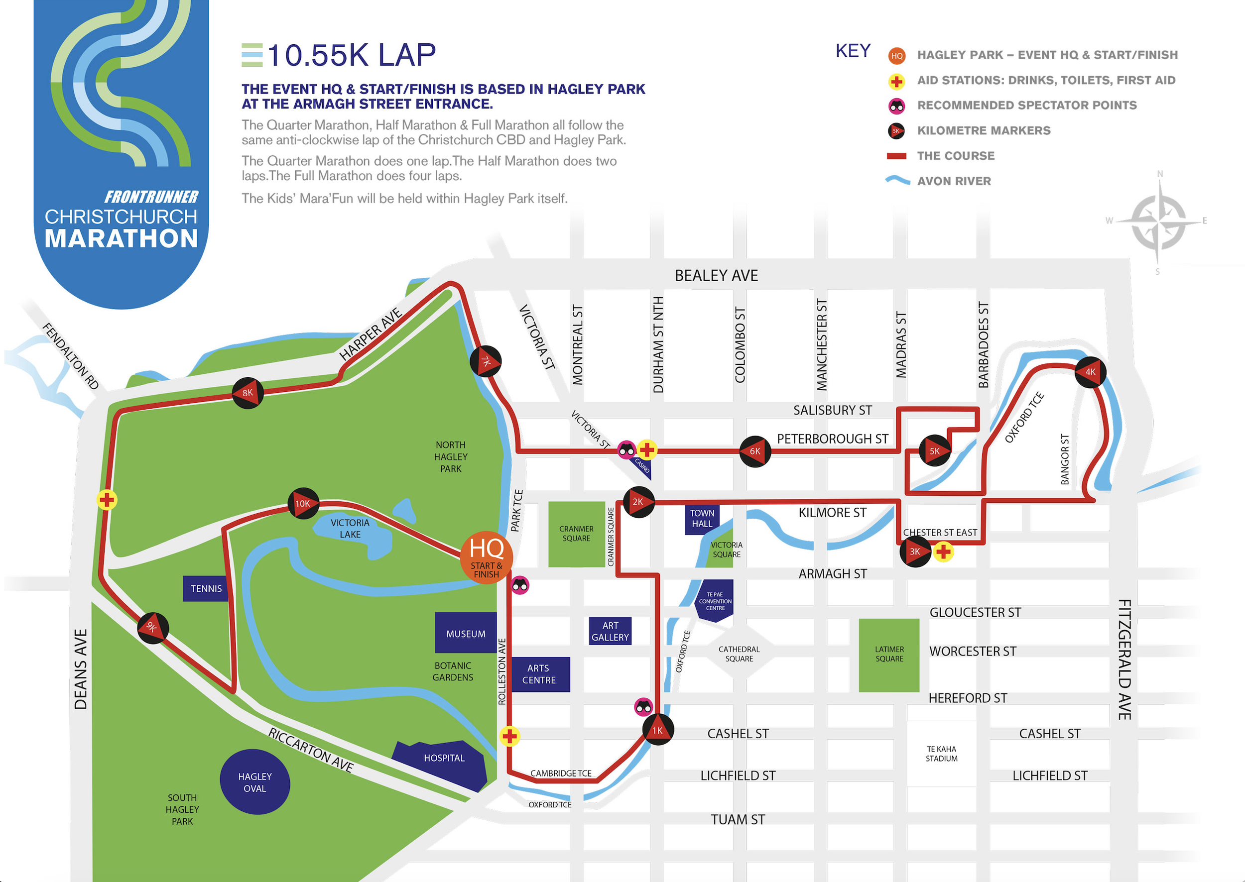 21km - Half Marathon — Frontrunner Christchurch Marathon