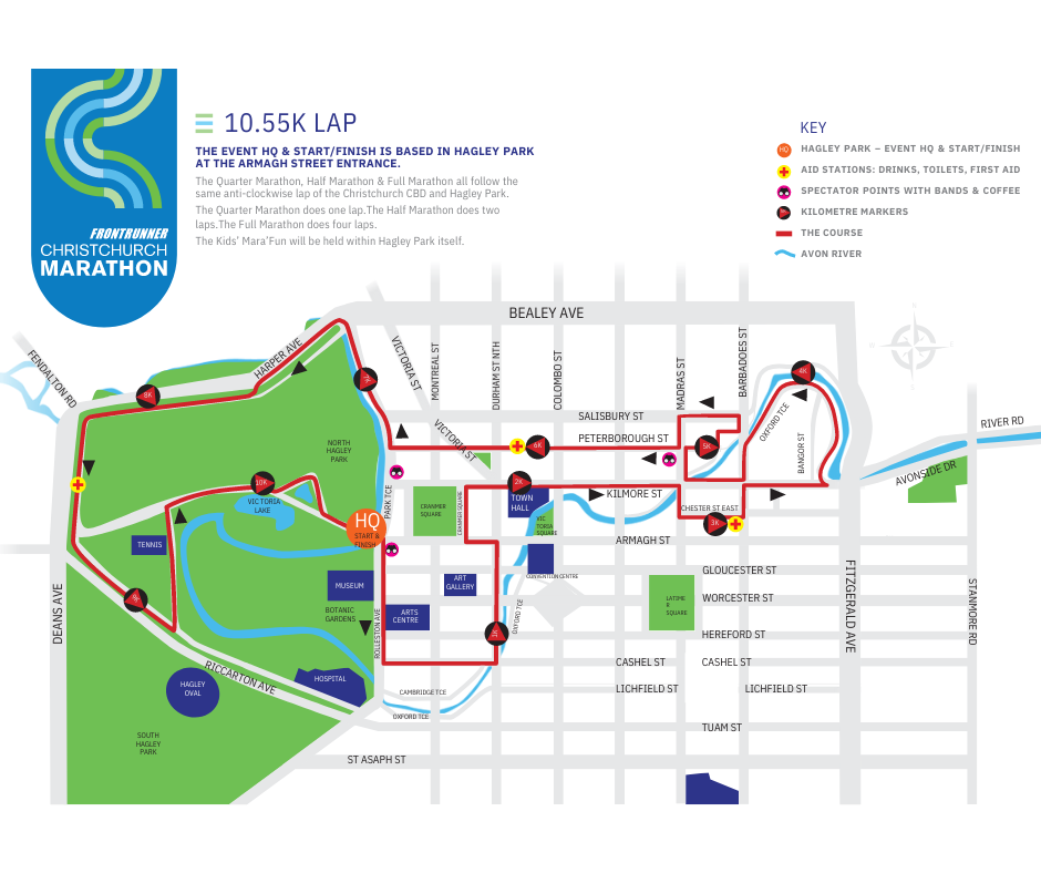 42km - Full Marathon — Frontrunner Christchurch Marathon