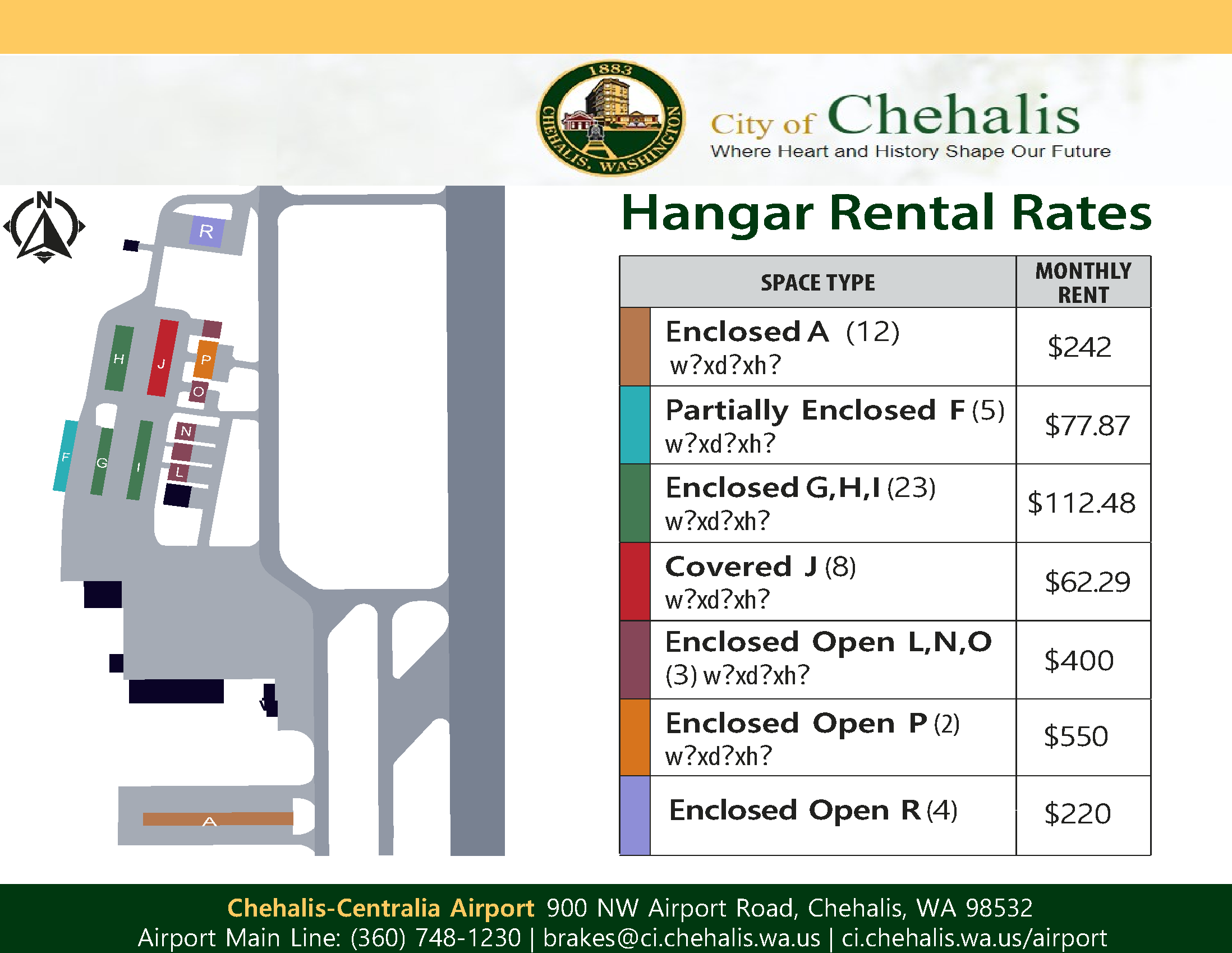 Hangar Wait List — Chehalis-Centralia Airport