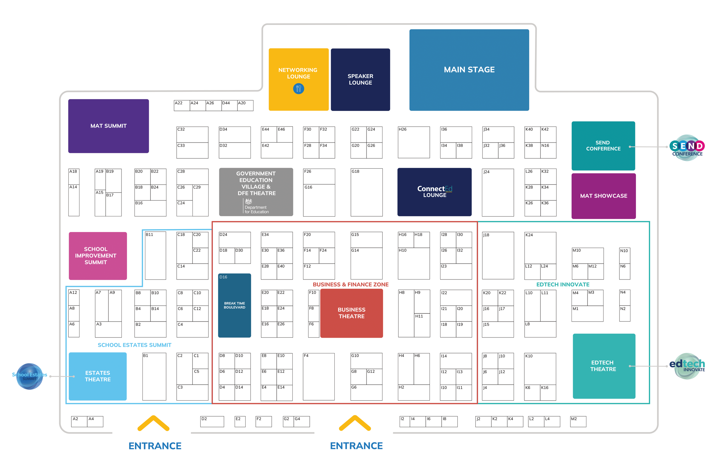 London 2025 Floorplan | Schools & Academies Show