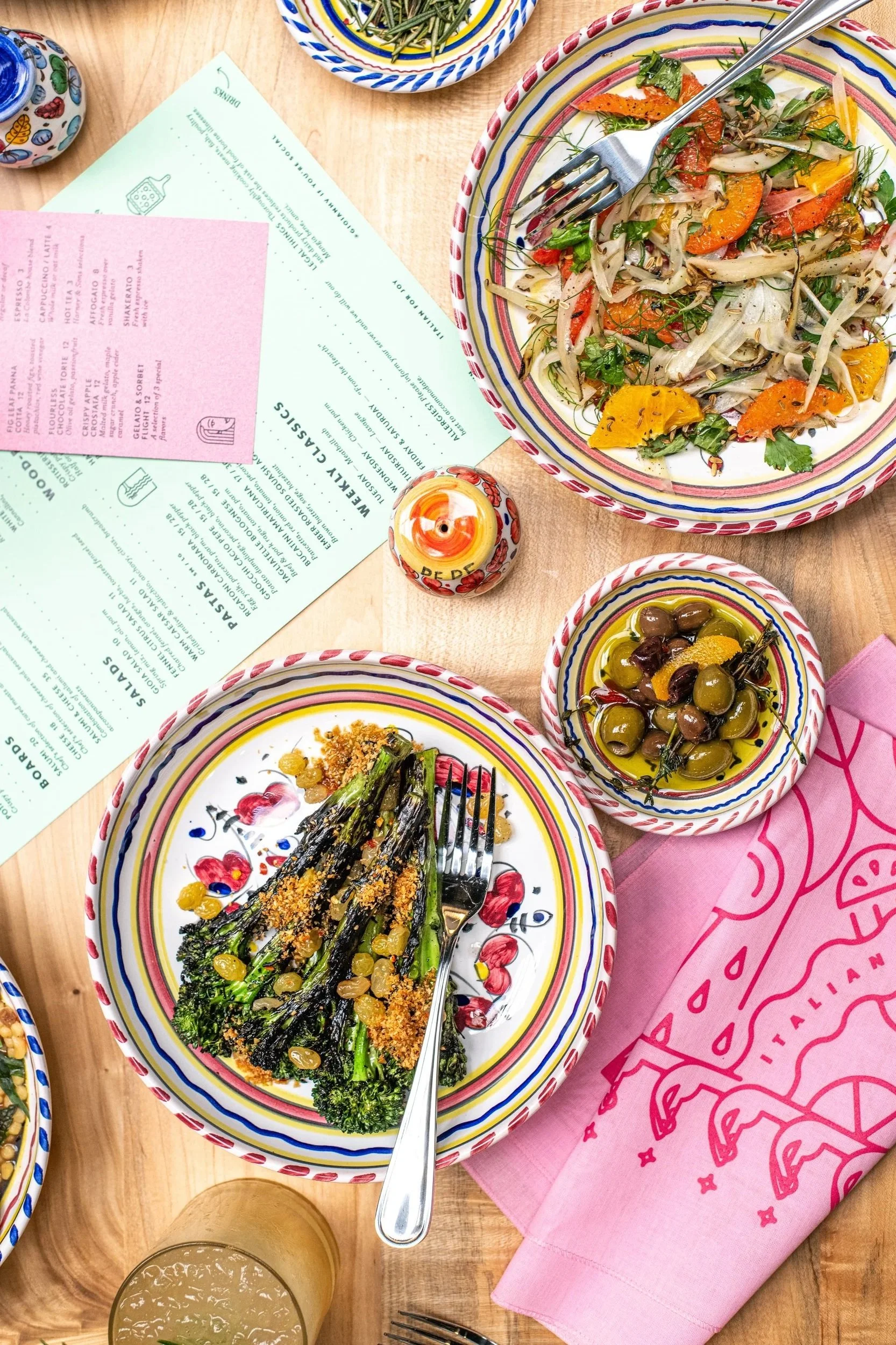 Restaurant Menu — Gioia Cafe & Bar