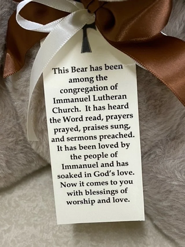 Teddy Bear Ministry — Immanuel Evangelical Lutheran Church