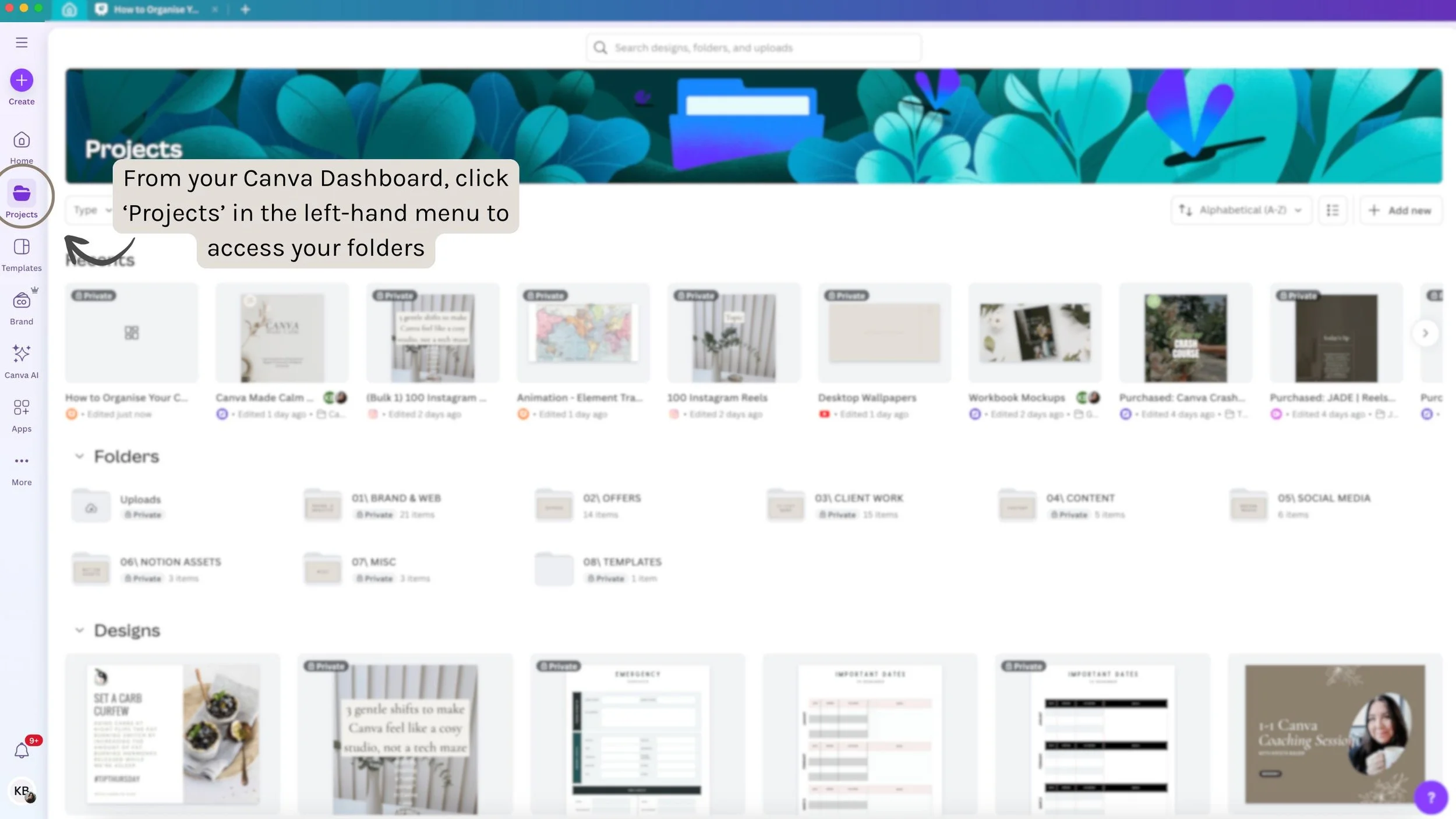 How to Organize Your Canva Designs with a Simple Master Folder System ...
