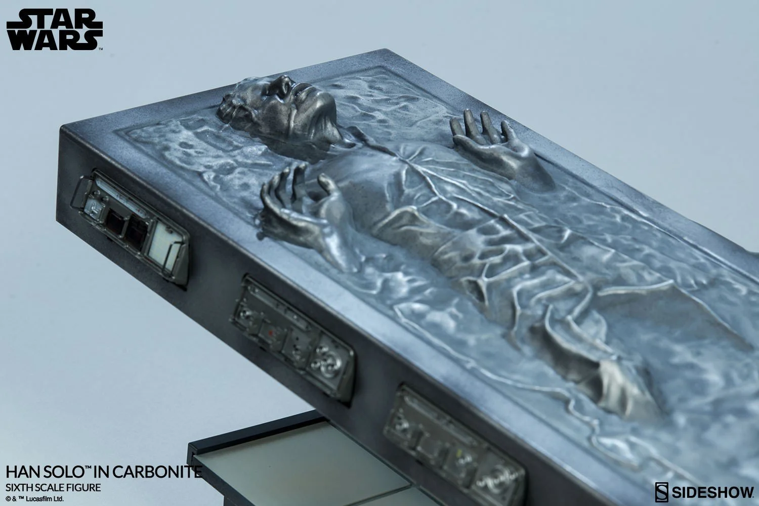Han Solo Frozen in Carbonite Light Up Sixth Scale Statue — Rebel ...