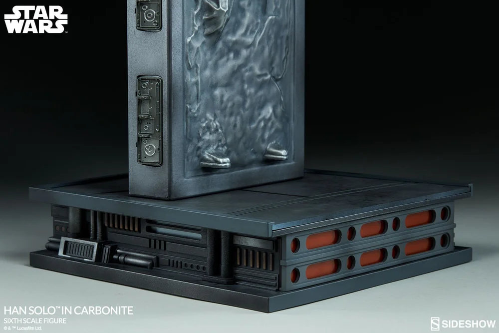 Han Solo Frozen in Carbonite Light Up Sixth Scale Statue — Rebel ...