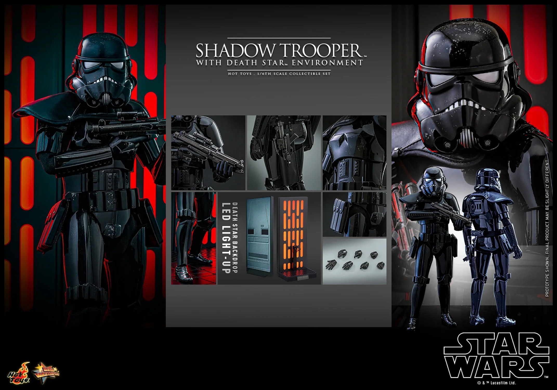 Guard Your Collection with the Shadow Trooper with LED Death Star ...