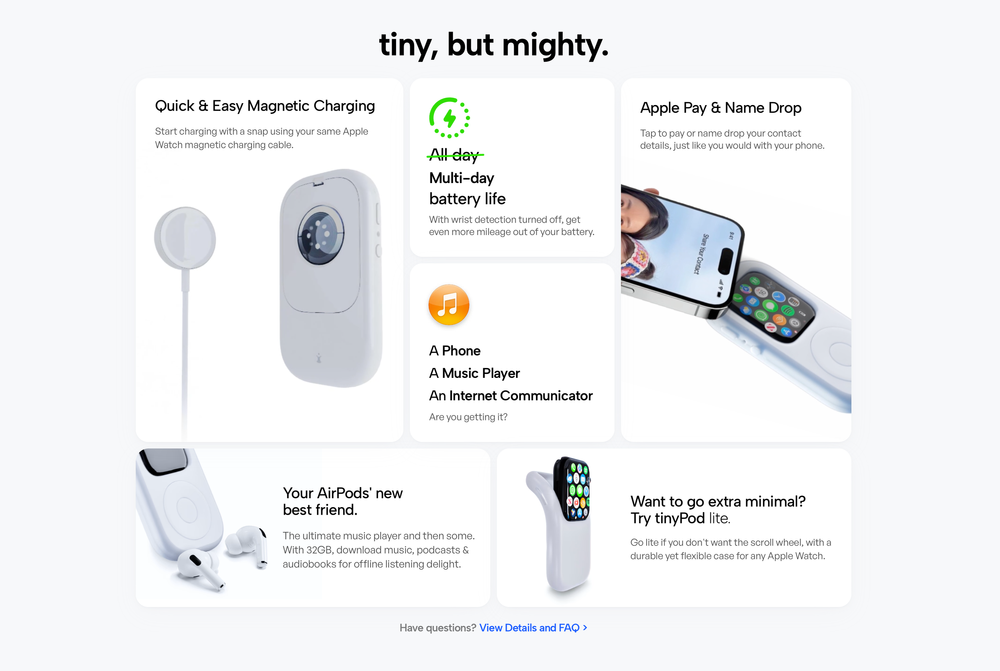 Tiny Pod: Transform Your Apple Watch into a Classic iPod Experience ...