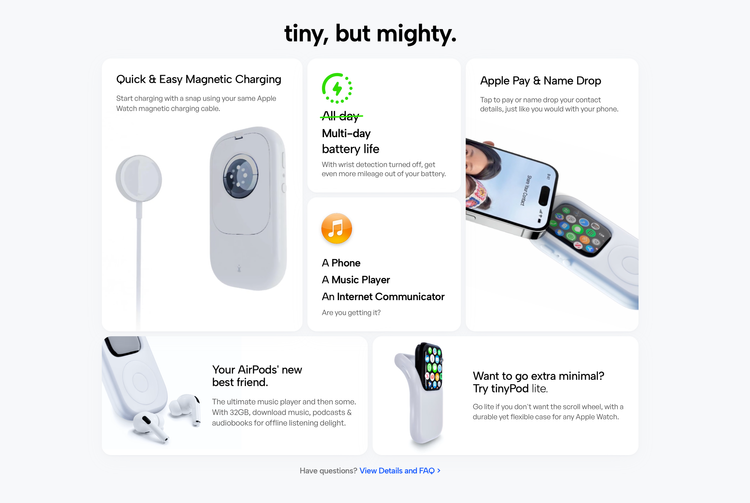 Tiny Pod: Transform Your Apple Watch into a Classic iPod Experience ...