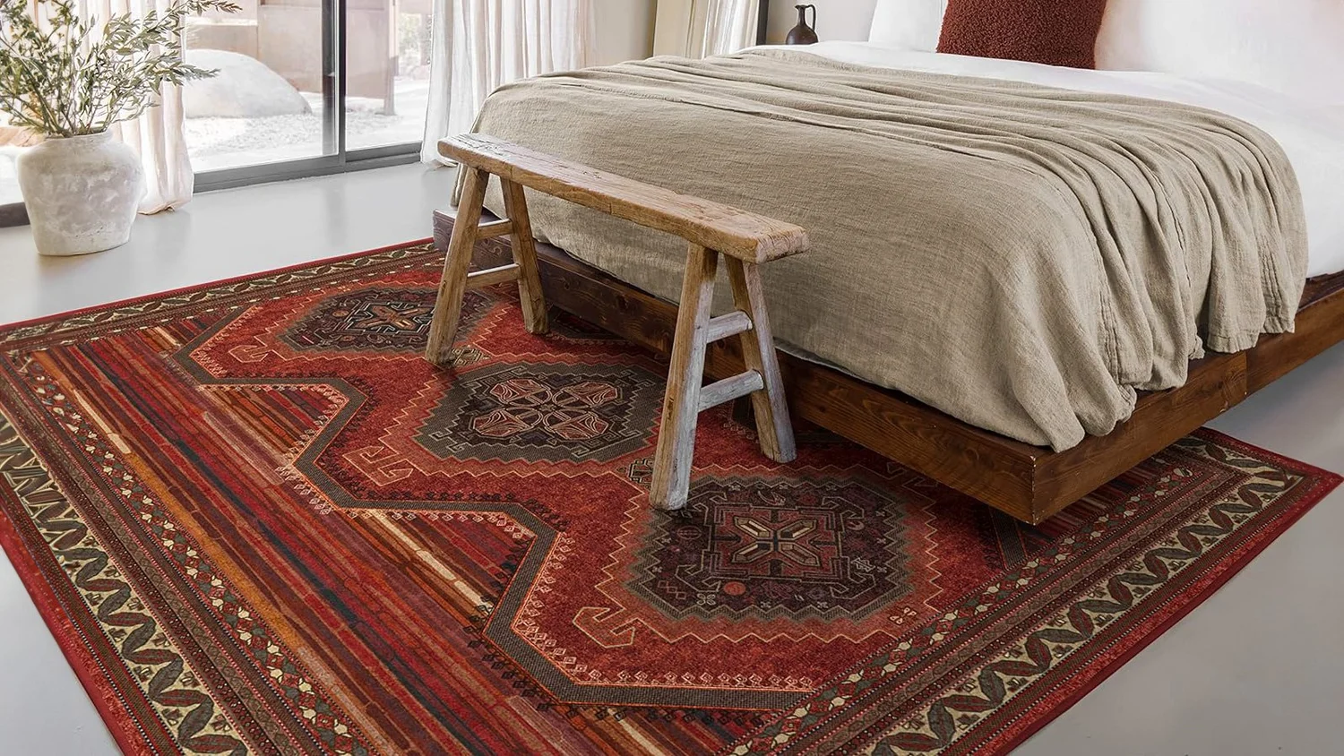 Add a Touch of Tatooine with the Mandalorian Scarlet Red Rug — Rebel ...