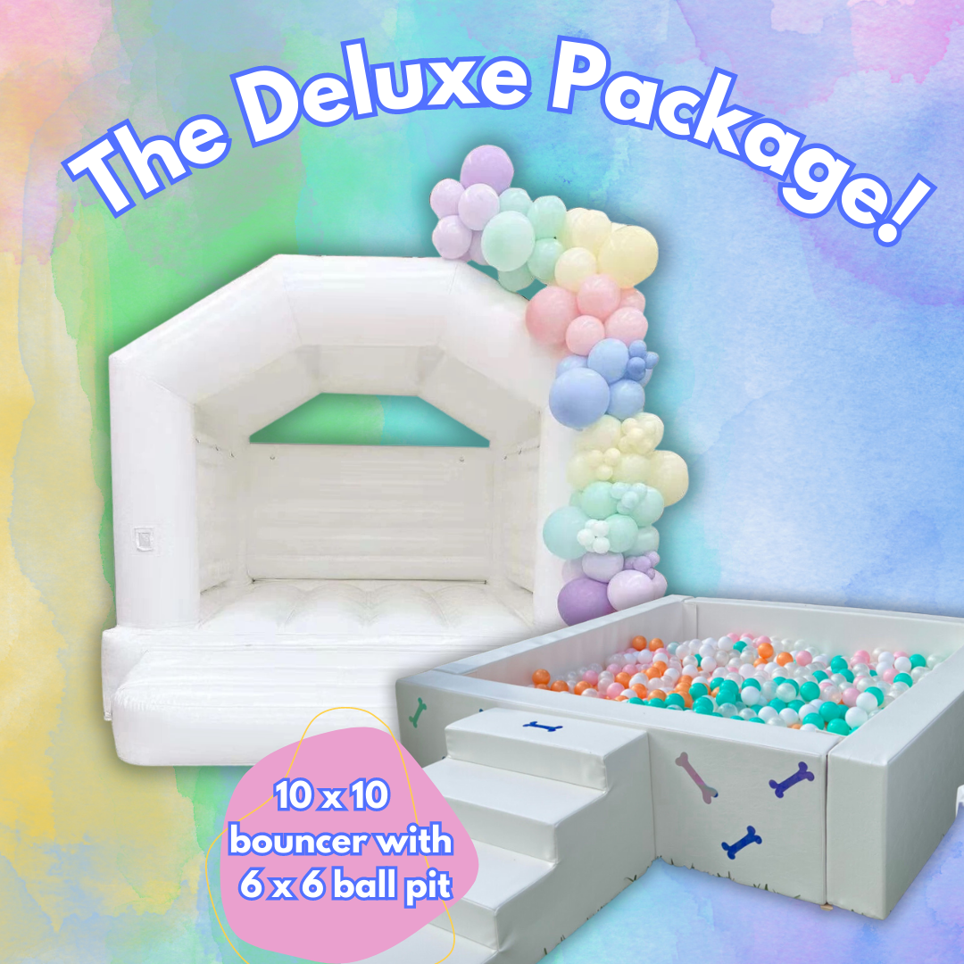 All white bounce houses — SOL MUCH FUN