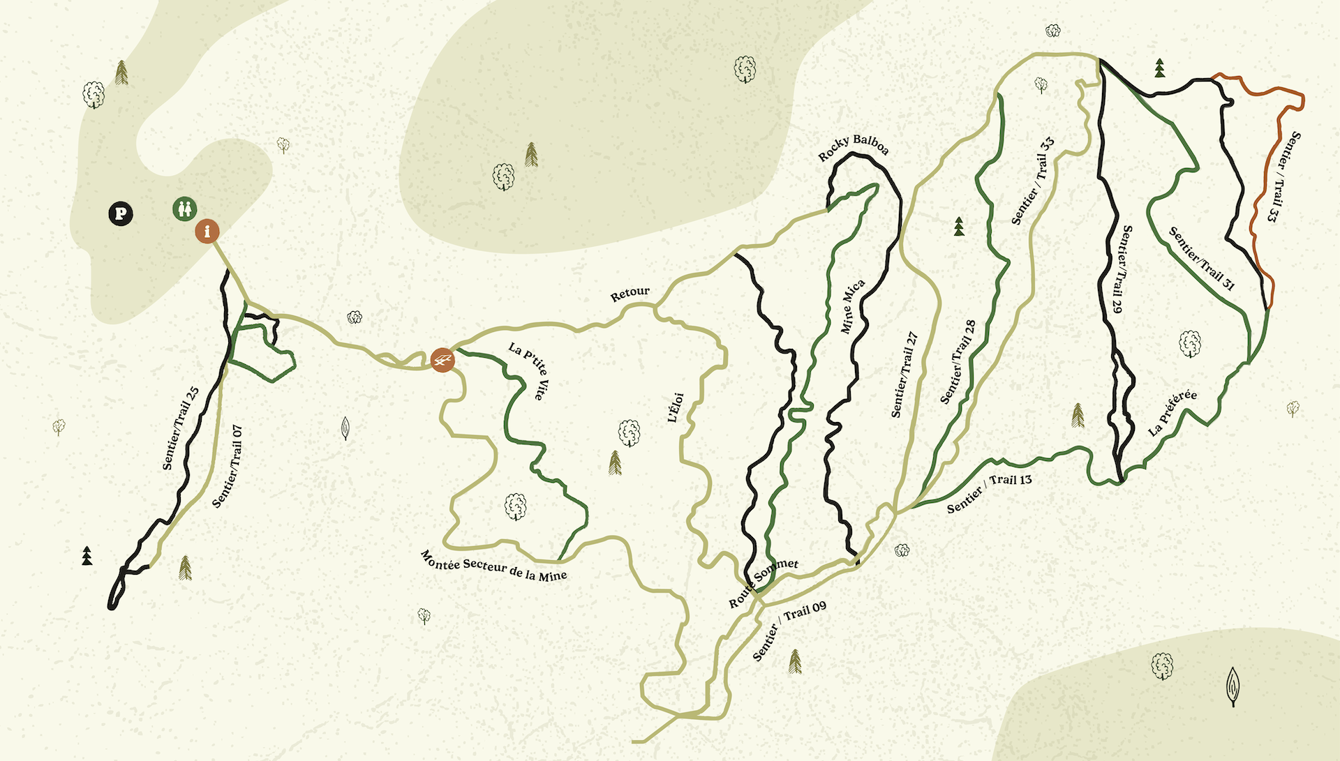 Sentiers de vélo de montagne à Cantley - Domaine Kanawe — Domaine Kanawe