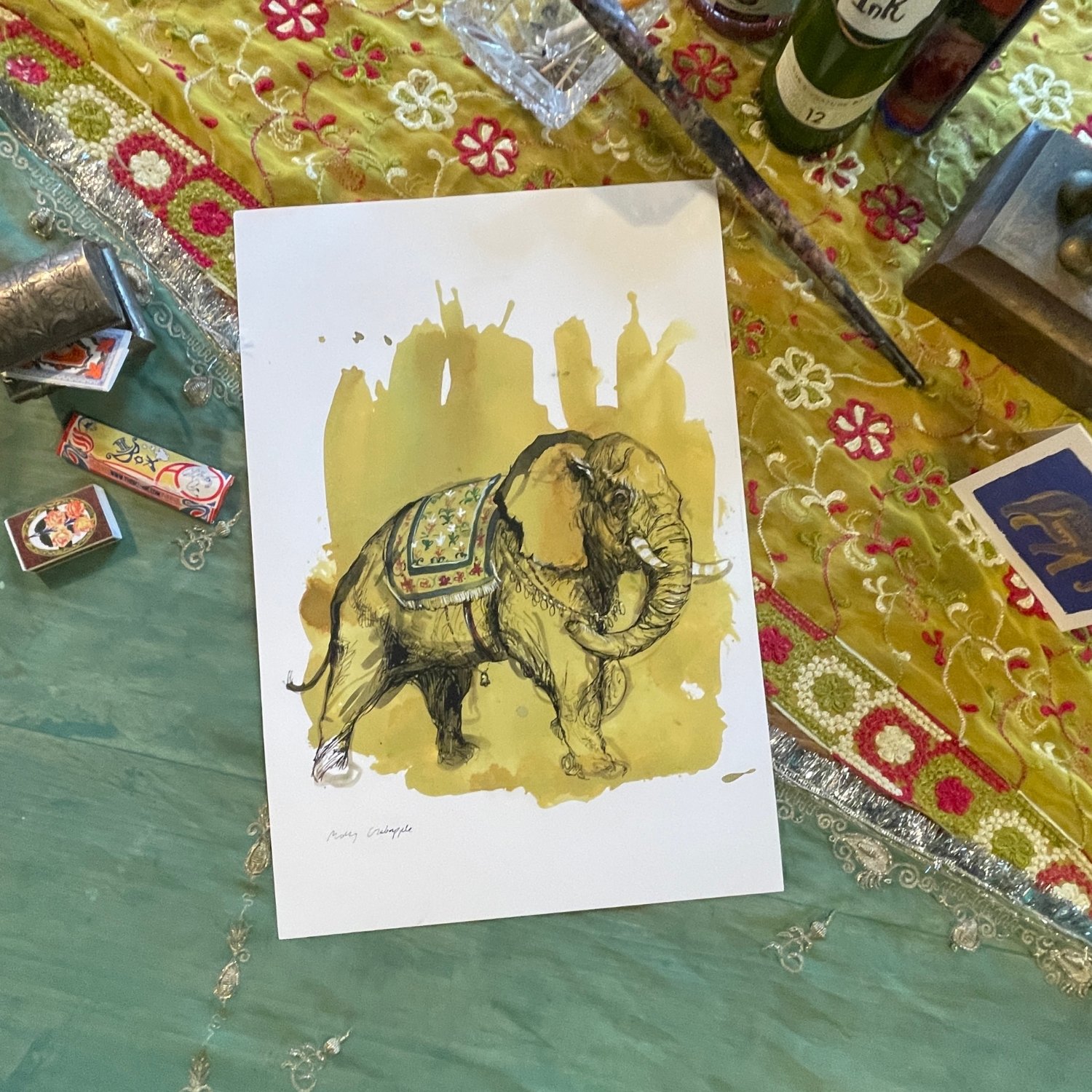 'Elephant' Art Print — Molly Crabapple