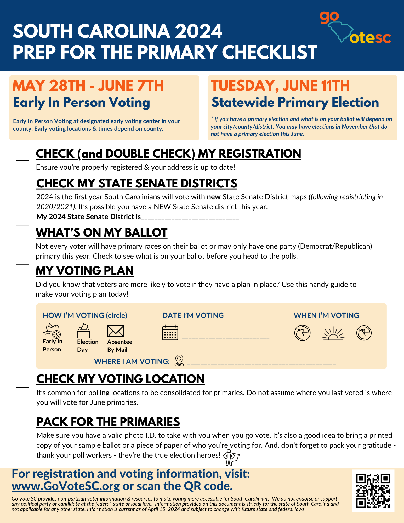 Voter Resources — Go Vote SC
