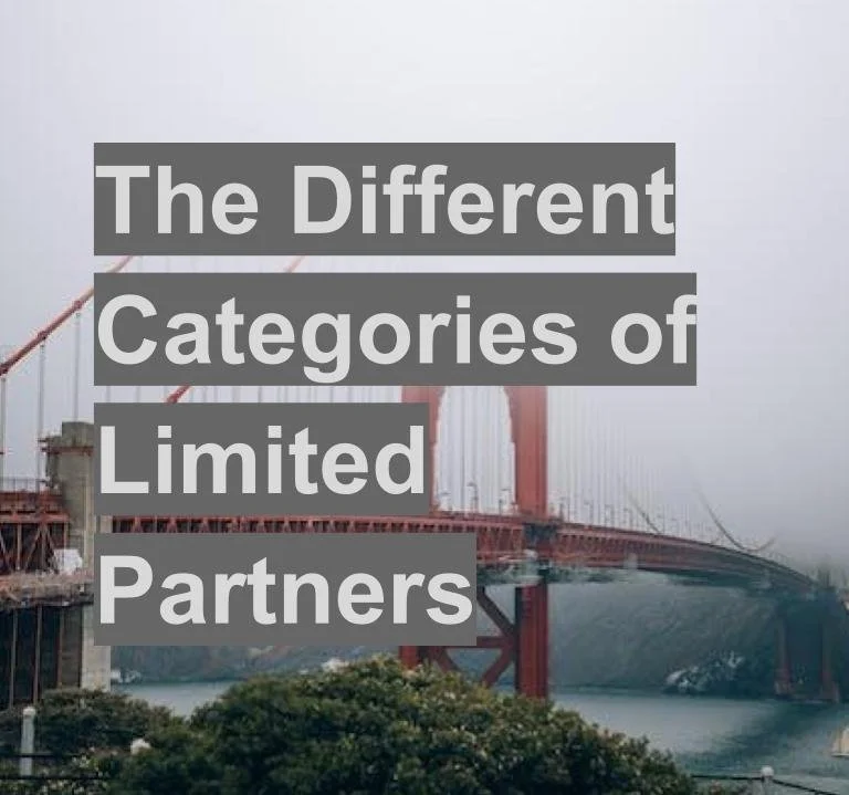 The Different Categories of Limited Partners — Arjun Dev Arora