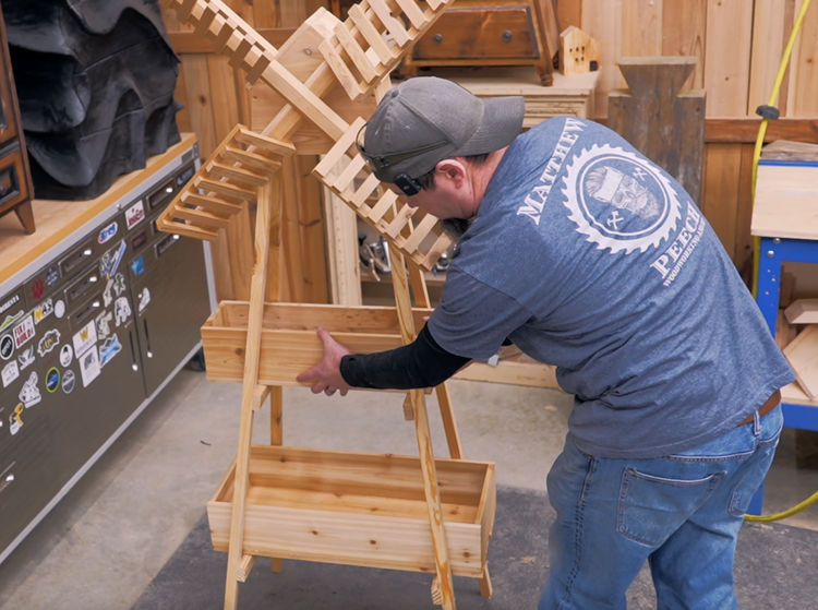 DIY Wooden Windmill Planter — Matthew Peech Woodworking