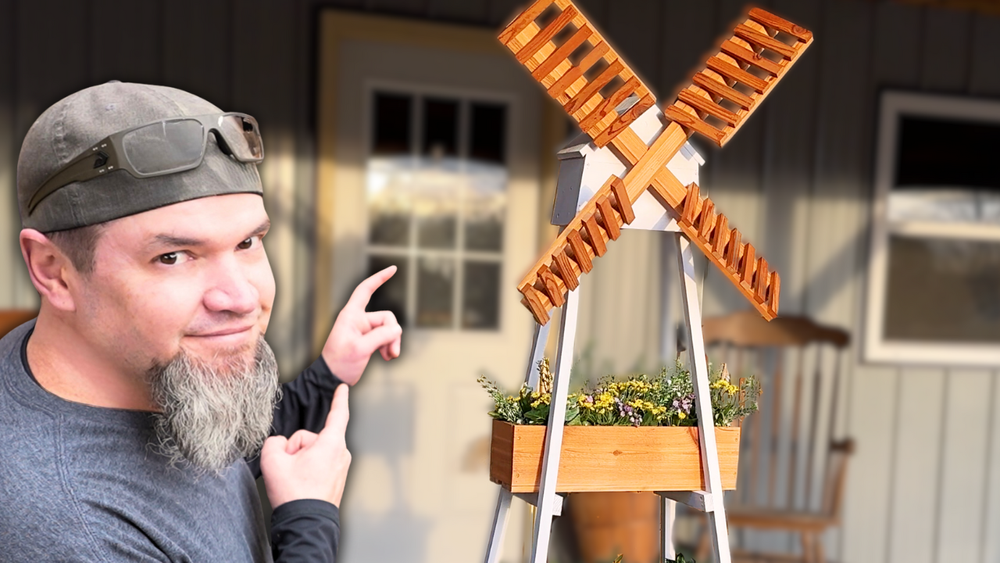 DIY Wooden Windmill Planter — Matthew Peech Woodworking