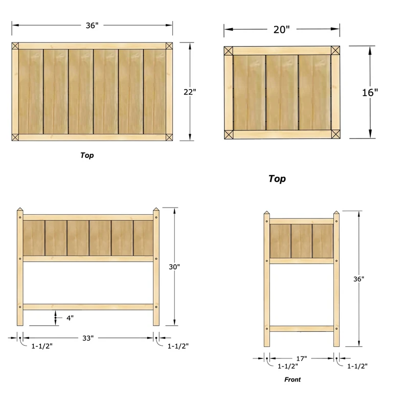 Wide and Tall Raised Bed Garden Planter Plan — Matthew Peech Woodworking