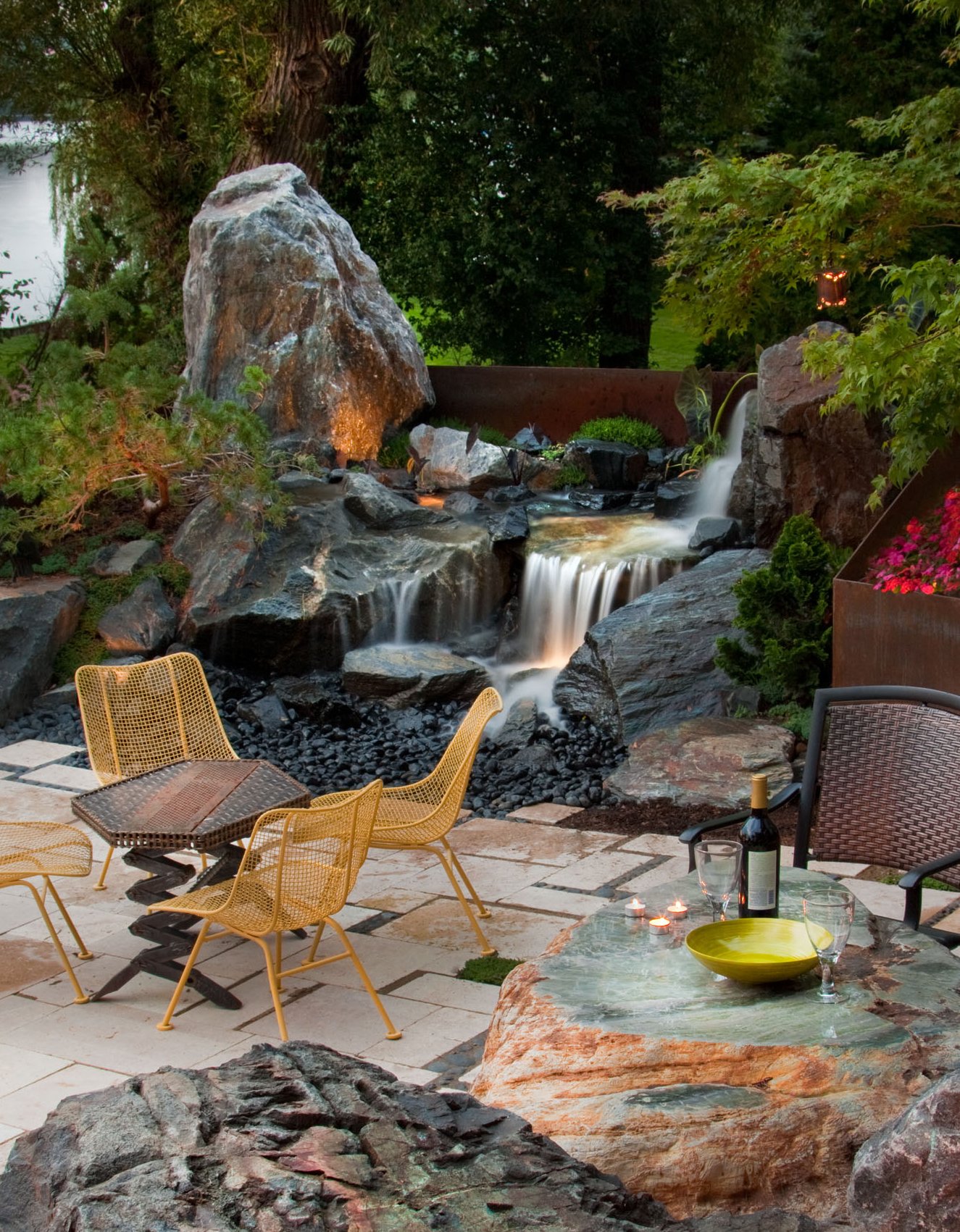 steel + stone — aguafina gardens international