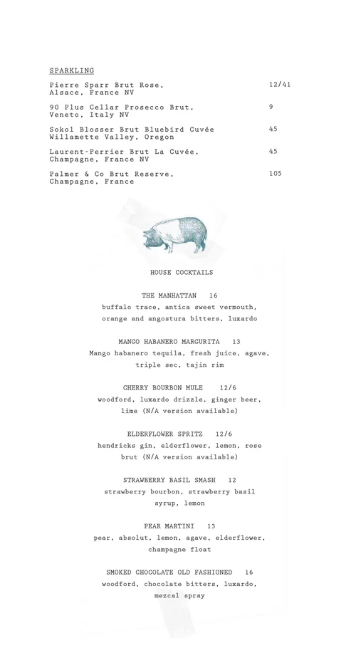 Drinks Menus — Edacious Kitchen