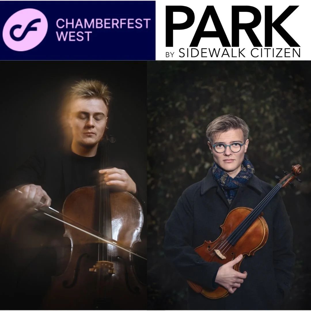 Tzavta #44 with Chamber Fest West Swensen Brothers — Park By Sidewalk ...