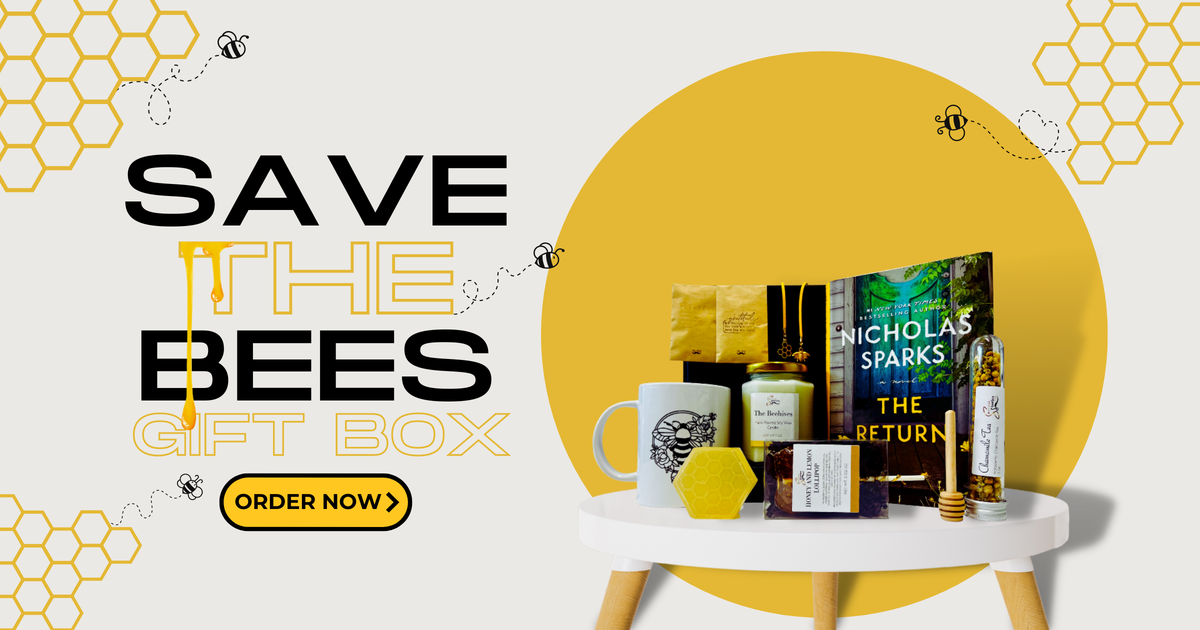 Save the Bees Gift Box - Eco-Luxe Romance & Bee-Themed Treasures ...