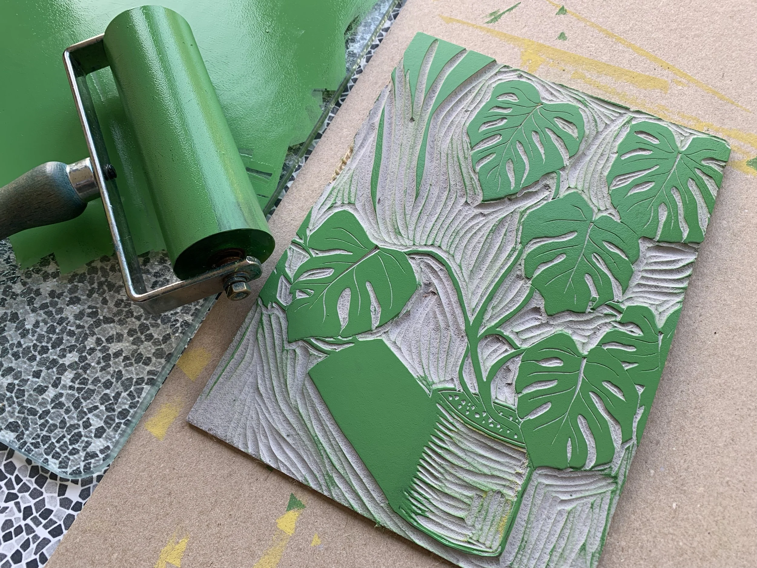 What is the reduction method of linocut printing? — Sally-Anne Stewart ...